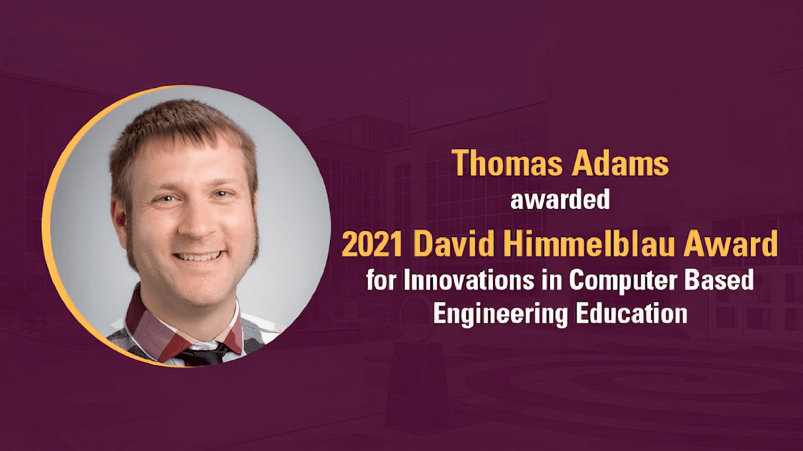 Thomas Adams wins award for innovation in chemical engineering ...
