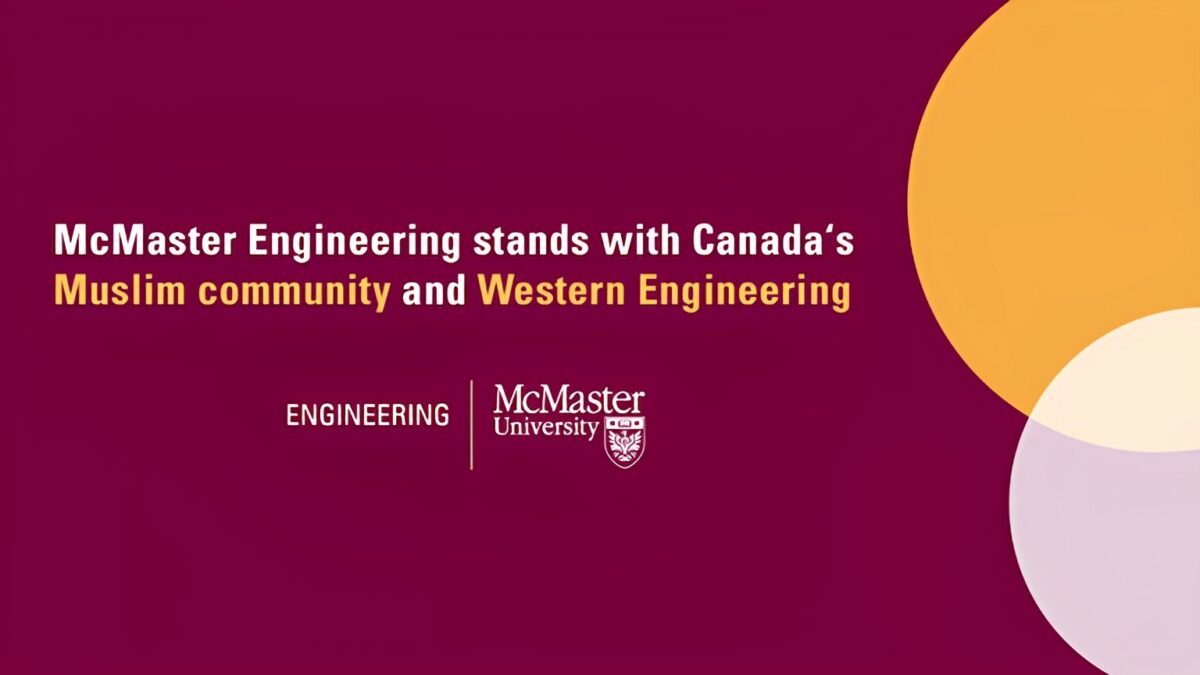 McMaster Engineering stands with Canada’s Muslim community and Western ...